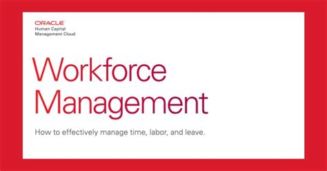 Workforce Management Cio Chronicle