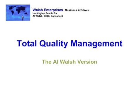 Total Quality Management PPT