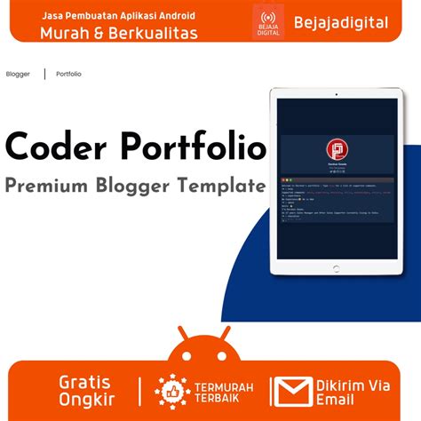 Jual Template Blogspot Coder Portfolio Shopee Indonesia