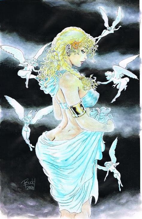 Budd Root S Girls Angel Angel Wings Armlet Blonde Hair Blue Eyes Braid