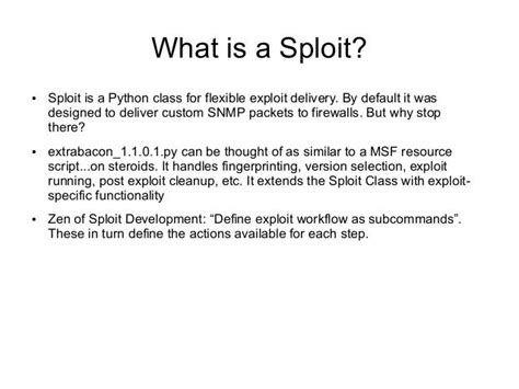 Extrabacons Sploit Core