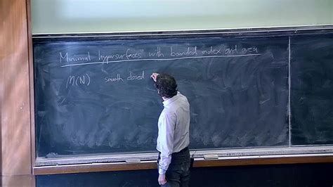 Reto Buzano Minimal Hypersurfaces With Bounded Index And Bounded Area Canal U