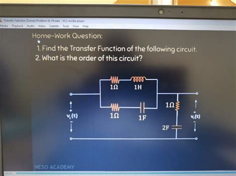 Solved Home Work Question Find The Transfer Function Of Chegg
