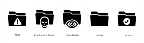 alert confidential folder and view folder 26452133 vector art at vecteezy