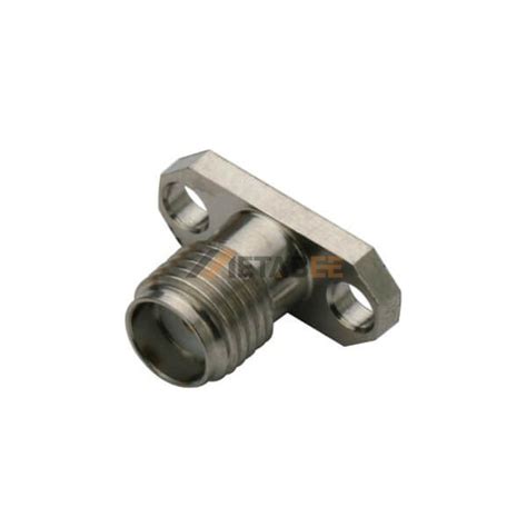 Sma Female Rf Coaxial Connector With 2 Hole Flange Metabeeai
