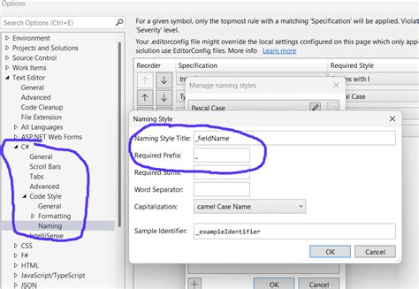 What Am I Doing Wrong With Creating A Custom Naming Rule To Force