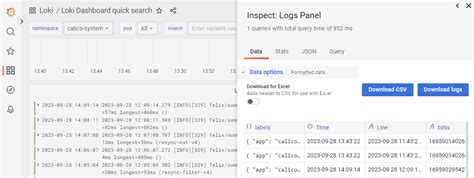 Browsing And Exporting Logs With The Grafana Loki Dashboard