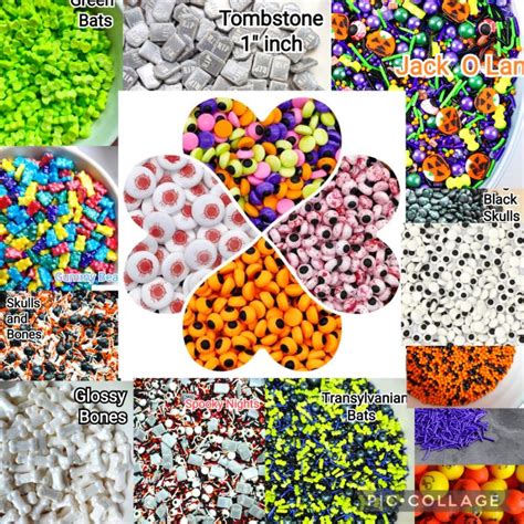 Halloween Eye Bones Skull Bones Spider Edible Candy Sprinkles Part 4 Of 6 Shopee Malaysia