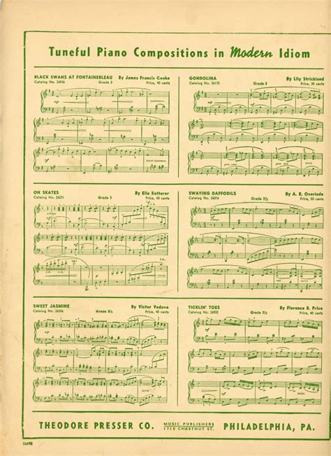 Faded Memories Piano Solo By O Scheldrup Oberg Vintage Sheet Music