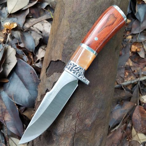 55hrc 진공 열처리 5cr13mov 스틸 야외 사냥 칼 날카로운 전술 스트레이트 나이프 노르딕 헌터 특정 나이프 Aliexpress