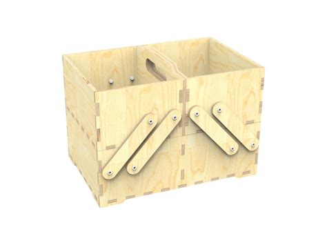 Tool Box Cnc Vector Files Storage Box Dxf Construction Worker Tool Box Handyman Pattern Diy