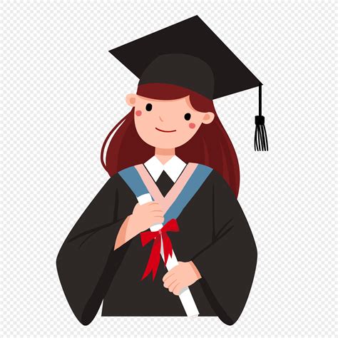 학사 모자와 졸업 Png 일러스트 무료 다운로드 Lovepik
