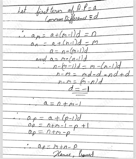 solved a if the 4 term or an a r is zero show tat teo b if the mth term of an a p is n and