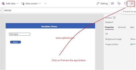 Create A Variables In Power Apps Sql Bi Tutorials