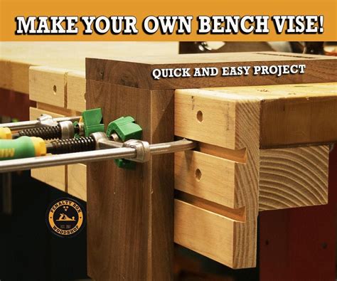 Diy Woodworking Bench Vise Quick And Easy Shop Project 7 Steps