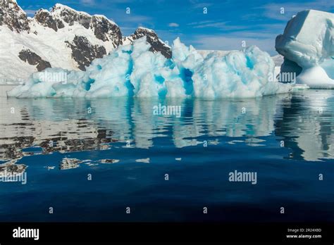 French Passage Antarctica Beautiful Iceberg In The Waters Of The