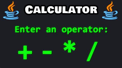⭐ let s code a java calculator program 🖩 youtube