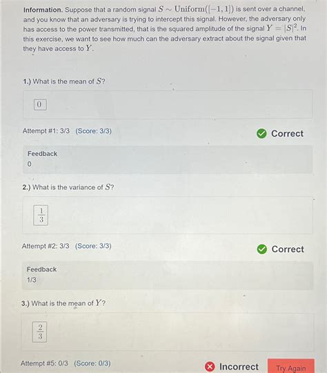 Solved Information Suppose That A Random Signal Chegg