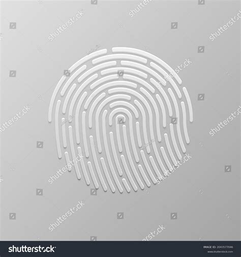 Security Fingerprint Authentication Finger Identity Technology Stock