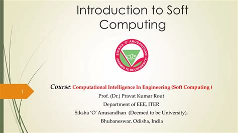 Introduction To Soft Computing Pdf Artificial Intelligence