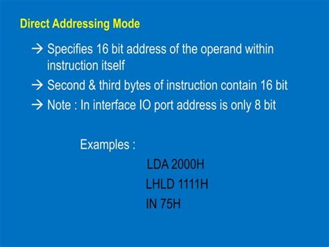 Addressing Modes 8085 Pptx Operating Systems Computer Software And Applications