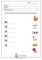 Atividades Com Nh Ch E Lh Educador