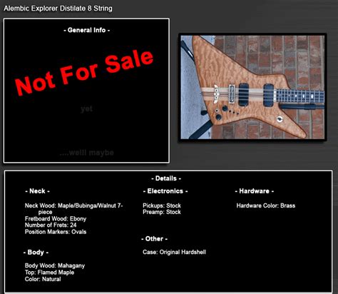 Alembic Distillate Exploiter Bass Lowend Bass Shop Vault