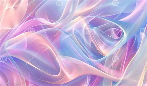 An Abstract Fluid And Iridescent Digital Art Image Evoking A Sense Of Movement With Smooth
