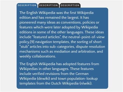 Interactive JQuery Tabs Examples
