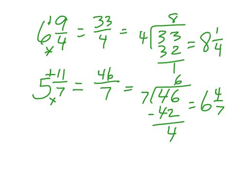 Simplest form with mixed numbers | Math | ShowMe