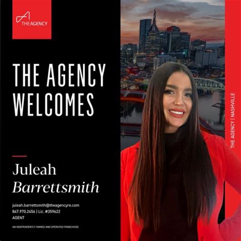 We Are Excited To Announce That Juleah Has Joined Theagencynashville 🤠