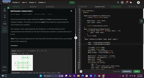 Manish Kumar On Linkedin Gfg160 Gfg160 Gfg Linkedlists Codingchallenges Problemsolving