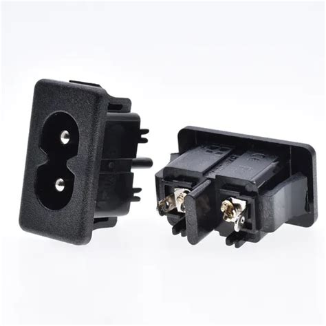 Industrial Electrical 2 Pin Male C8 Power Small Socket Iec 60320 C8 Power Connector Iec