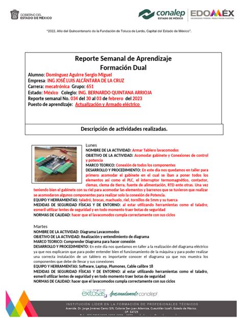 Reporte Semanal 034 Pdf Bienes Manufacturados