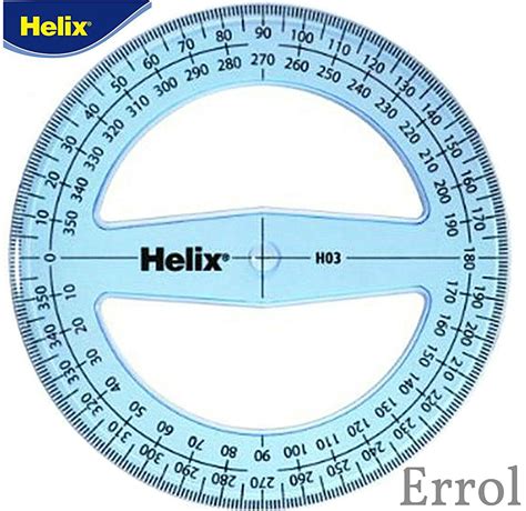 Protractor Full Circle Multi Size 360 Degree Protractor Plastic Math