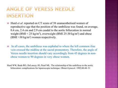 Entry Technique With Veress Needle In Laparoscopy Pptx