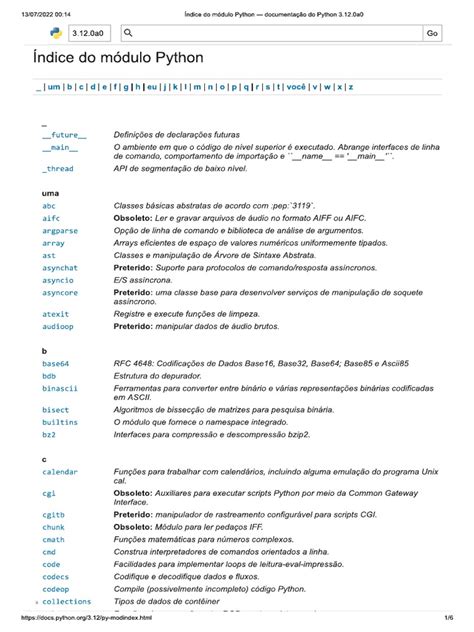 documentação python pdf