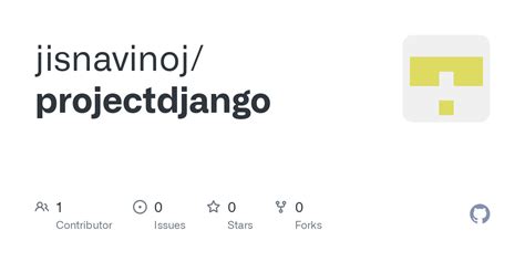 GitHub Jisnavinoj Projectdjango