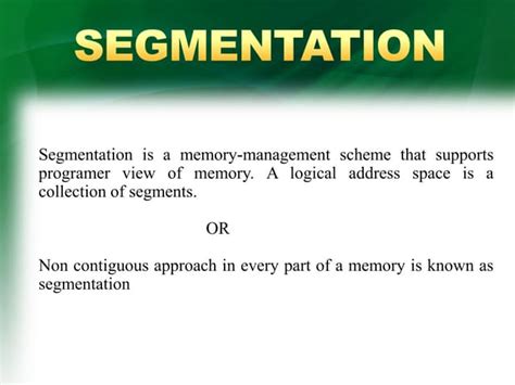 Segmentation In Operating Systems