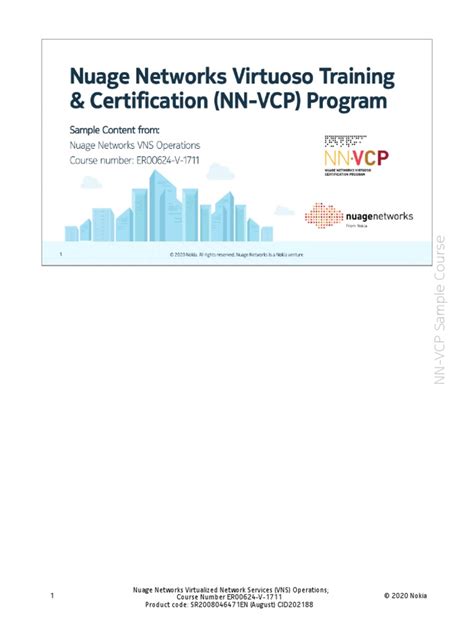 Nokia Nuage Networks Virtualized Network Services Operations Sample
