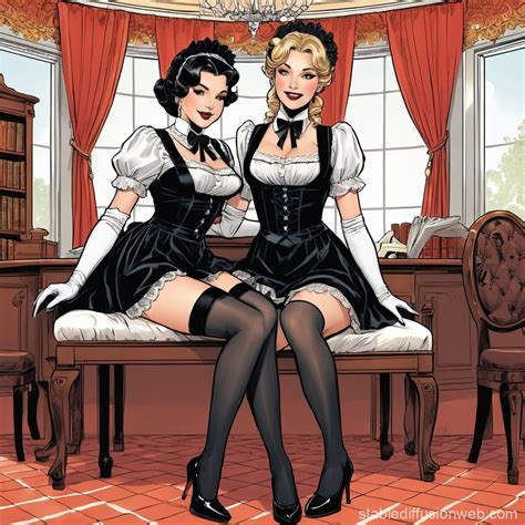 Maids In Regency Costume Spanking Stable Diffusion Online