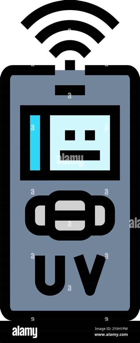 Uv Detector Wearable Color Icon Vector Illustration Stock Vector Image And Art Alamy