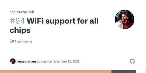 Wifi Support For All Chips · Issue 94 · Esp Rsesp Wifi · Github