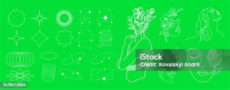 추상 개체 팩 복고풍 미래 세트 현대적인 개체 초현실적인 기하학적 모양 조각 및 원근법 그리드 트렌디한 사이키델릭 테크노 스타일의 추상 벡터 삽화 벡터 그림