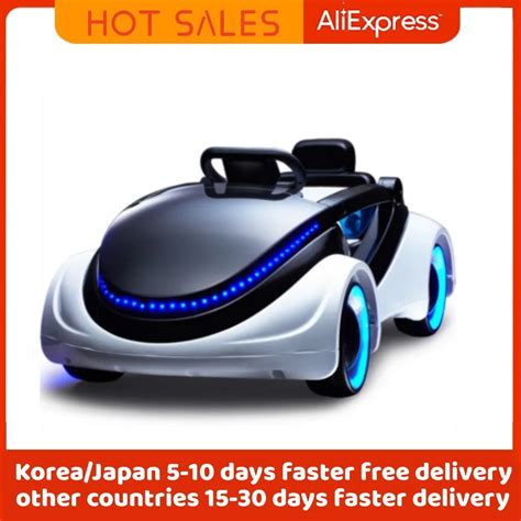 어린이 전기 자동차 공상 과학 자동차 4 륜 원격 제어 자동차 어린이 자동차 전기 승차 Led 조명차량 탑승 Aliexpress
