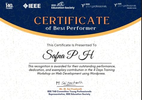 Safna P H On Linkedin Ieee Edsoc Ieeeyp Webdevelopment