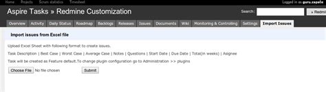 Issue Importer Plugin Plugins Redmine