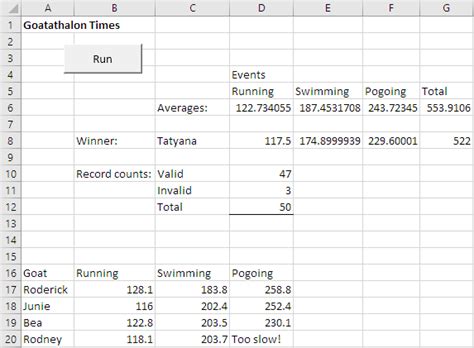 Exercises Programming With Excel Vba