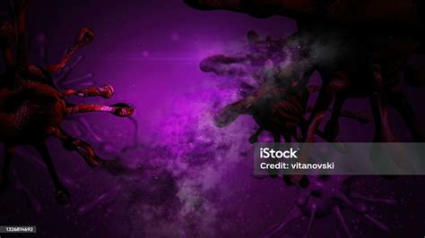 3d 일러스트레이션 손상된 암세포 와 붕괴 암세포에 대한 스톡 사진 및 기타 이미지 암세포 종양 폭발 Istock