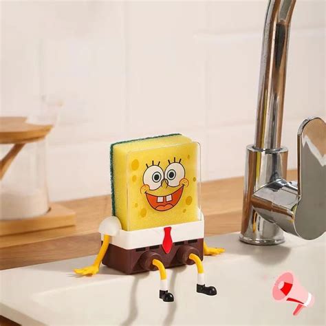Spongebob Squarepants Dish Washing Brush Sponge Kitchen Supplies Drain Ottostore
